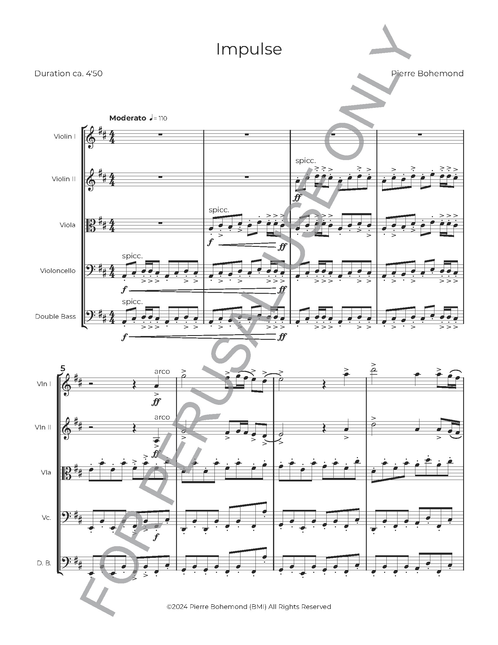 IMPULSE – Pierre Bohemond, composer